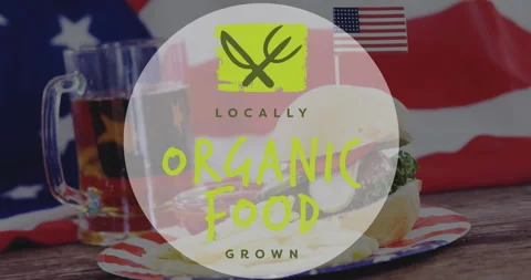 Locally organic food grown animation ove... | Stock Video | Pond5