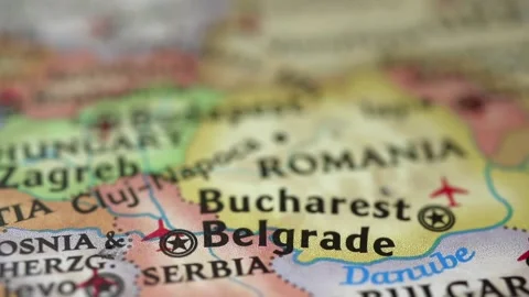 Serbia Europe Map Stock Videos – Royalty-Free HD & 4K Videos | Pond5