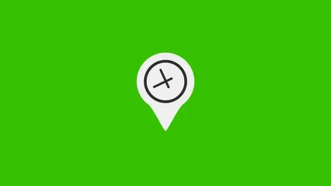 Location icons pack green screen. 4K Ani... | Stock Video | Pond5