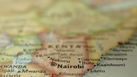 Nairobi Map Stock Video Footage | Royalty Free Nairobi Map Videos | Pond5