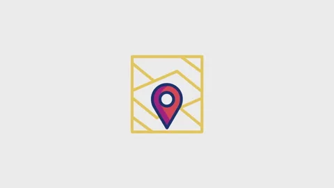 Location Pin Animated Icon | Stock Video | Pond5