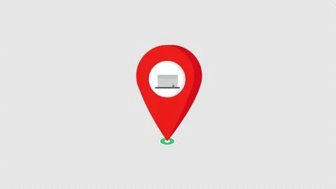 location pin icon motion graphics animat... | Stock Video | Pond5