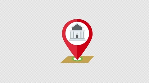 location pin icon motion graphics animat... | Stock Video | Pond5