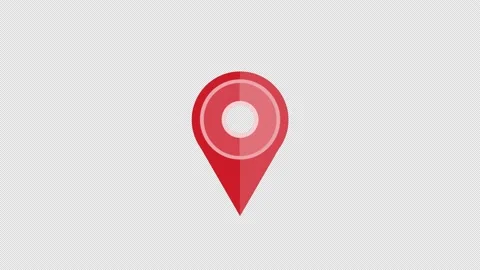 location pin icon motion graphics animat... | Stock Video | Pond5