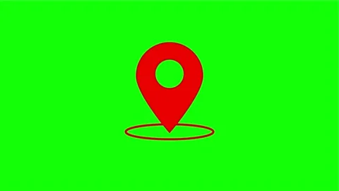 Location Pin pointer on Map animated car... | Stock Video | Pond5