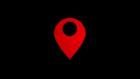 Location Pin pointer on Map animated car... | Stock Video | Pond5