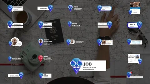 After Effects: Location Pin Titles || After Effects #158058409