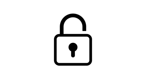 lock icon animated, lock and unlock conc... | Stock Video | Pond5