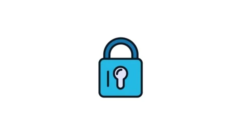 lock icon animated.lock icon motion anim... | Stock Video | Pond5