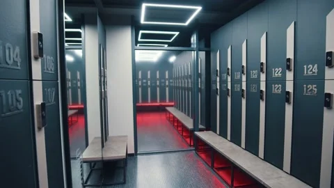 At the locker room. Modern locker room i... | Stock Video | Pond5