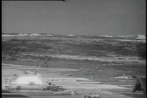 Lockheed X-17 missile launched and teste... | Stock Video | Pond5