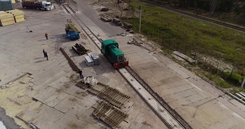 Locomotive rides by rail. Locomotive Loc... | Stock Video | Pond5
