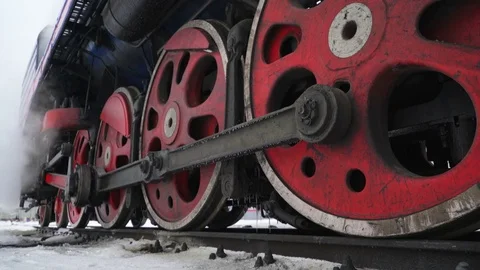Locomotive Under Steam on Siding. Concep... | Stock Video | Pond5