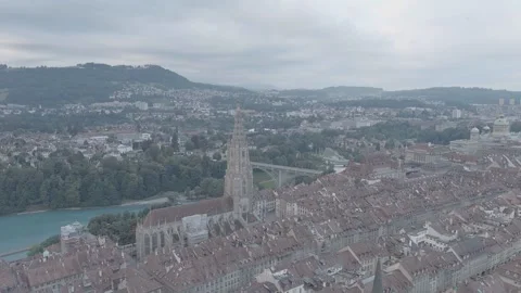 A-Log. Bern, Switzerland. Bern Cathedral... | Stock Video | Pond5