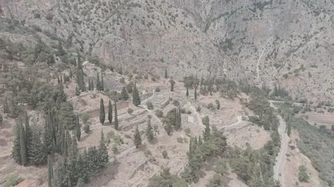 A-Log. Delphi, Greece. Ruins of the anci... | Stock Video | Pond5