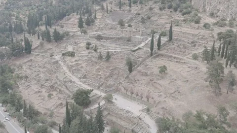 A-Log. Delphi, Greece. Ruins of the anci... | Stock Video | Pond5