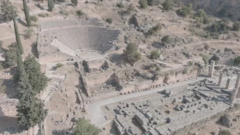 A-Log. Delphi, Greece. Ruins of the anci... | Stock Video | Pond5