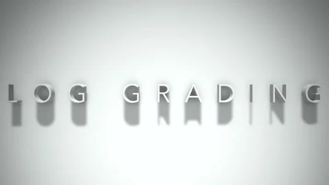 Log Grading 3D title animation with shad... | Stock Video | Pond5