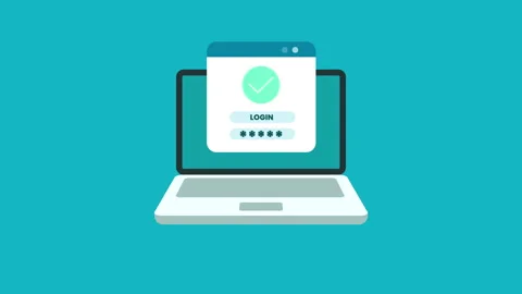 login concept animation. 4K motion anima... | Stock Video | Pond5