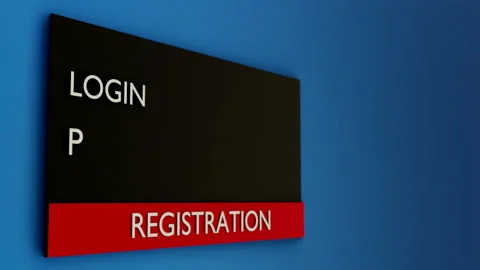 Login form page. animated registration w... | Stock Video | Pond5
