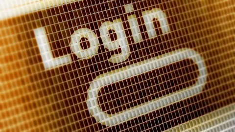 "Login" on the Screen. 4K Resolution. En... | Stock Video | Pond5