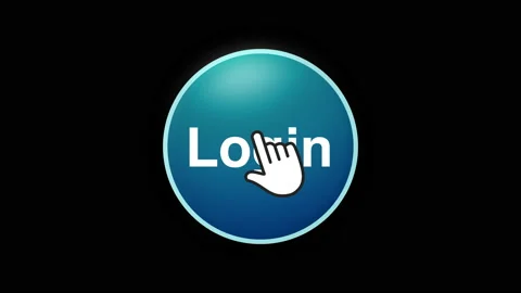 Login Text Button Click Animation on Bla... | Stock Video | Pond5
