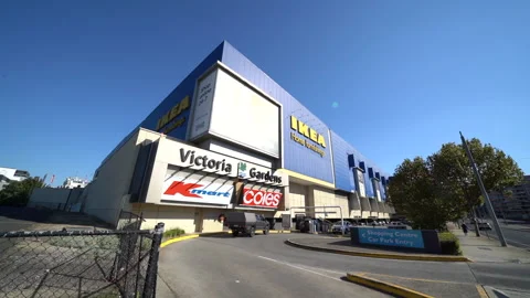 Logistic store building exterior with sh... | Stock Video | Pond5