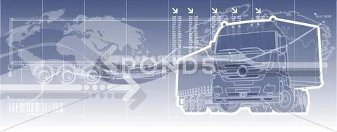 Logistics theme background ~ Clip Art ~ Download #50420315