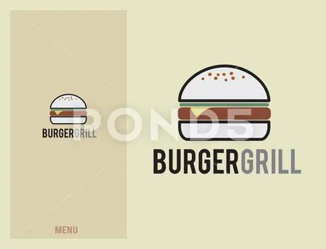 Photograph: Logo design element burger Logo design element. Burger ...