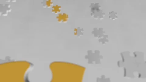 Logo of MCDONALD'S being made with puzzl... | Stock Video | Pond5