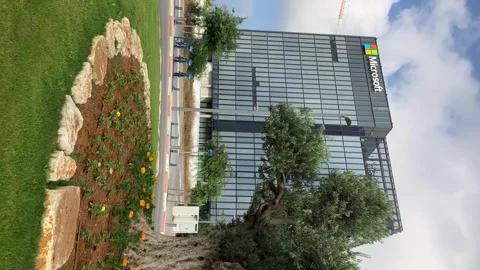 Logo Microsoft research and development ... | Stock Video | Pond5