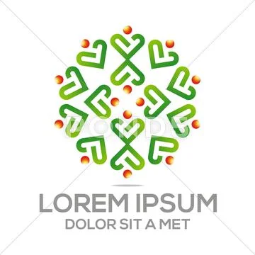 Logo People Love Vector Business: Royalty Free #61678522