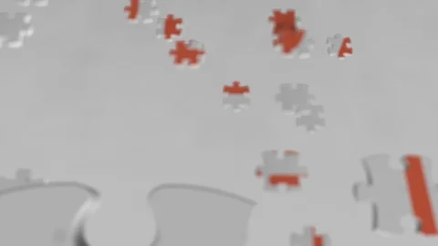 Logo of PING AN being made with puzzle p... | Stock Video | Pond5