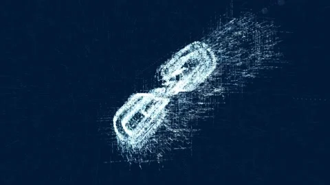 Logo sign broken chain, loop news animat... | Stock Video | Pond5