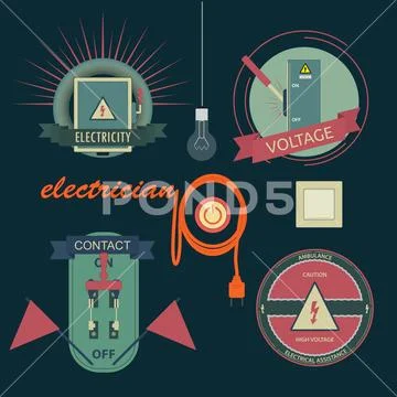Logos of electrical equipment: Graphic #83137197