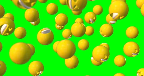 LOL Emoticon falling slow motion | Stock Video | Pond5