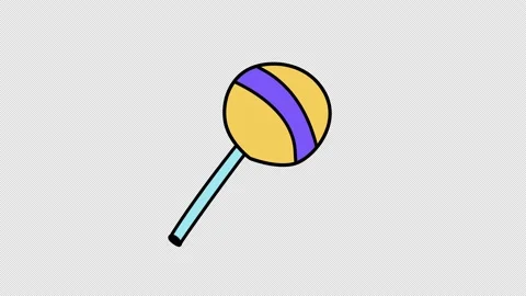 lollipop icon loop Animation video trans... | Stock Video | Pond5