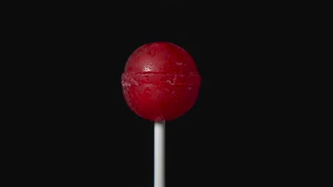 lollipop rotation on plastic stick as fo... | Stock Video | Pond5
