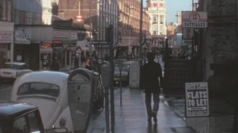 London - 1982: Street scene of parked ca... | Stock Video | Pond5