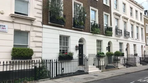 London, Belgravia - traditional regency ... | Stock Video | Pond5