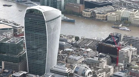 london city aerial helicopter flight urb... | Stock Video | Pond5