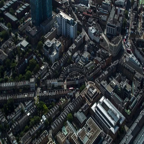 london city aerial helicopter flight urb... | Stock Video | Pond5