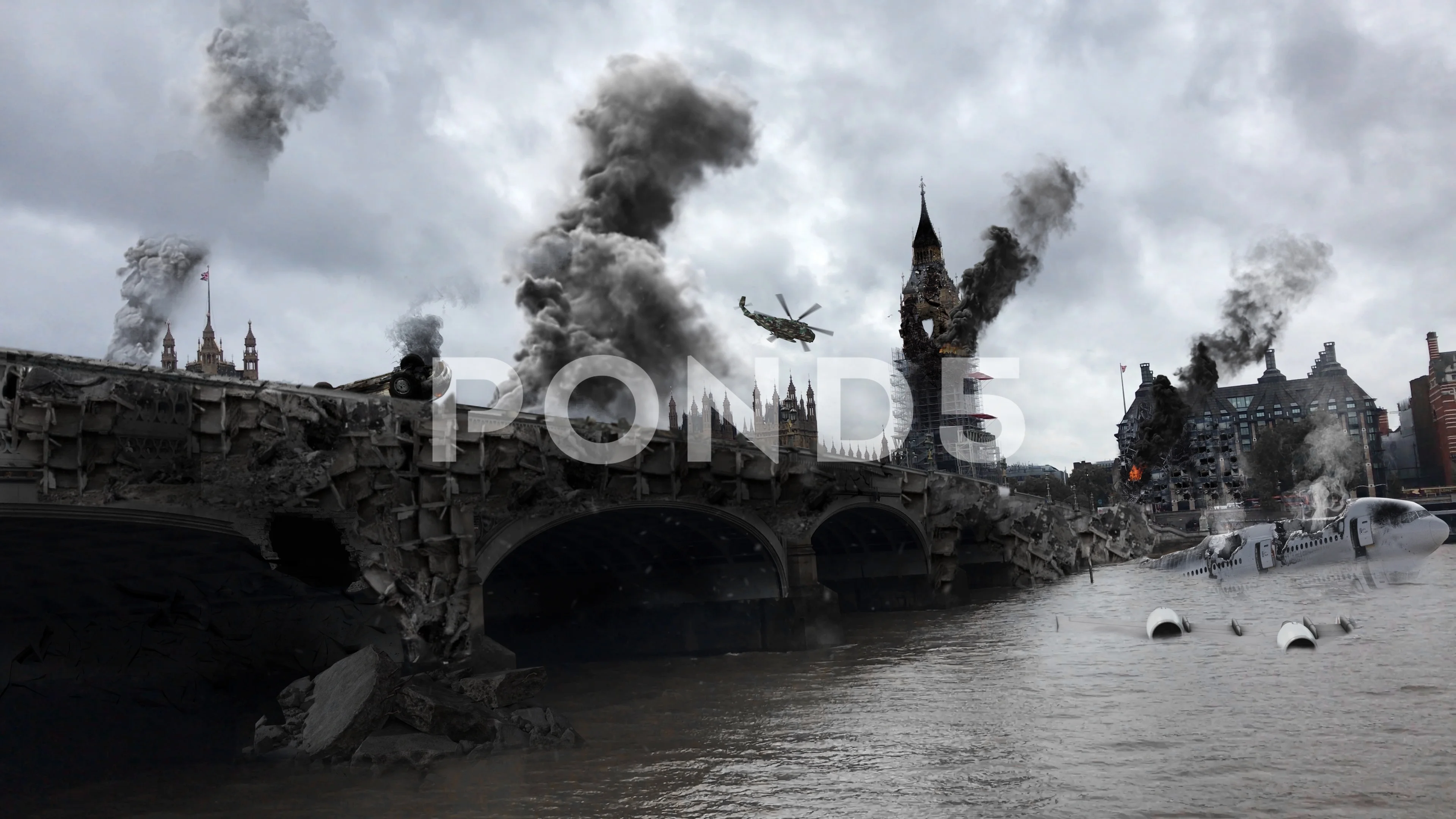 HD Wallpaper: London Destroyed, London Bridge, War,, 44% OFF