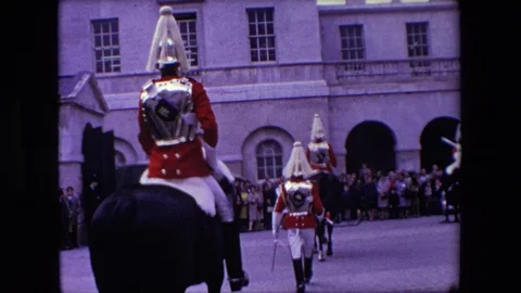 LONDON ENGLAND-1967: Soldiers Match Hors... | Stock Video | Pond5