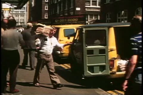 LONDON, ENGLAND, 1976, Fleet Street, loa... | Stock Video | Pond5