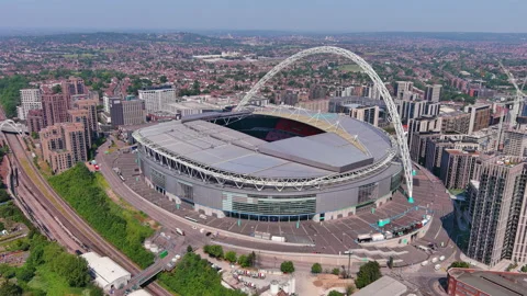 London, England: Aerial view of Wembley ... | Stock Video | Pond5