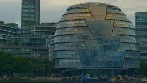 London Mayor Office Building City Hall 4... | Stock Video | Pond5