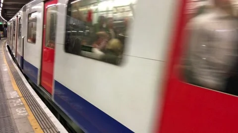 LONDON – Moving subway train. London s... | Stock Video | Pond5