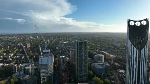 London Skyline Static Rotating Aerial Vi... | Stock Video | Pond5