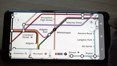 London Tube map TFL Step Free access | Stock Video | Pond5